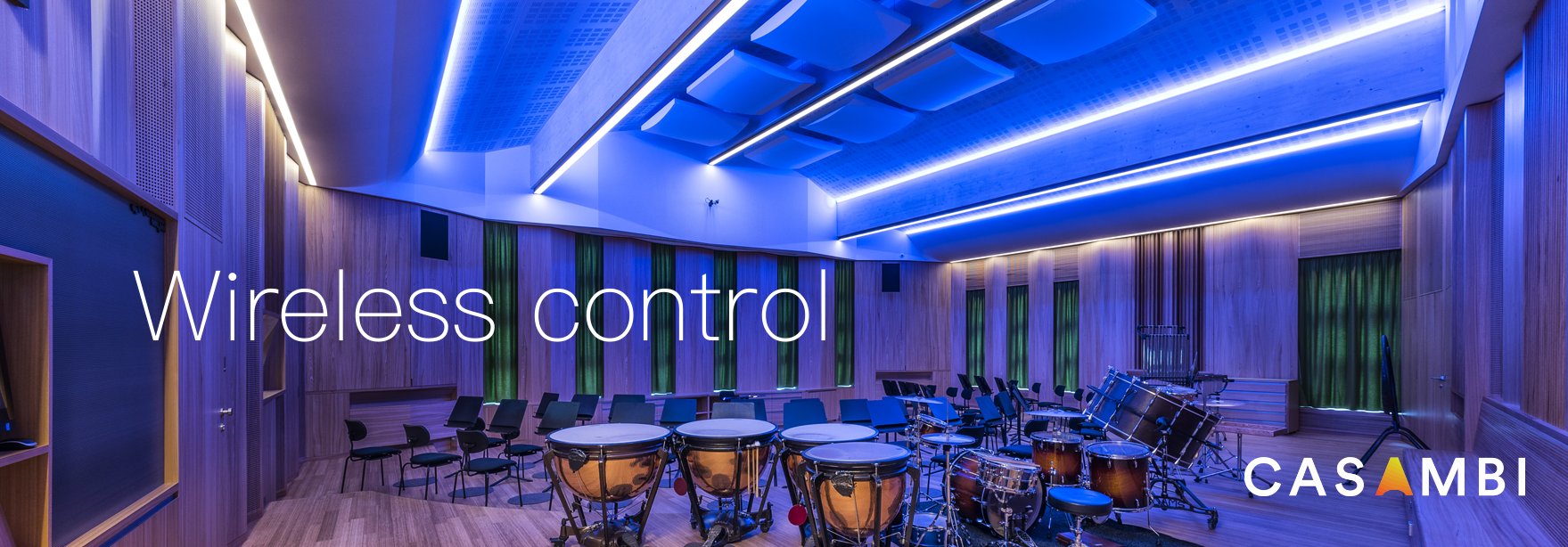 Casambi is the best wireless smart lighting control available for professionists